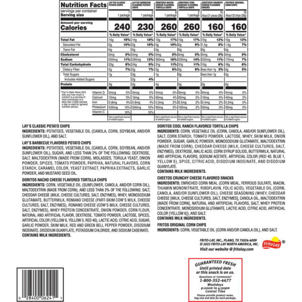 Frito-Lay Classic Mix, Variety Pack, 30 ct – powerofficesolutions